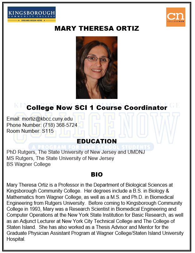 Course Coordinator Bios